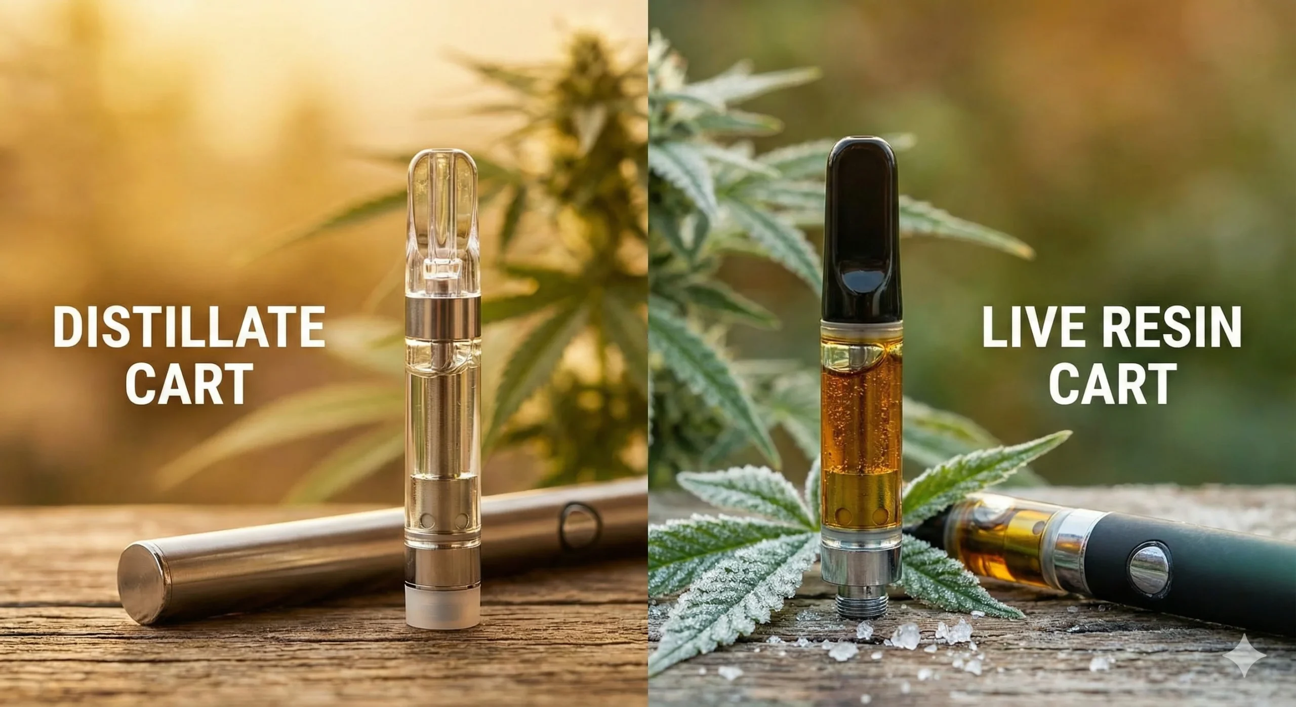 Distillate vs Live Resin Cart